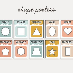 Classroom Shapes and Colors Printable Display, Editable in Canva ...
