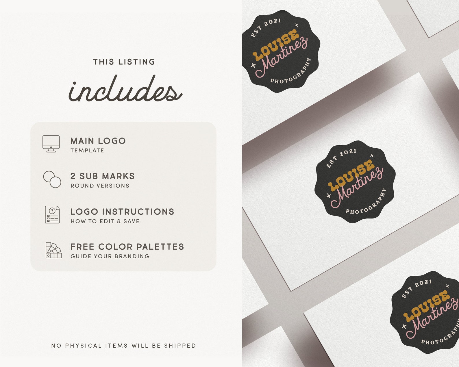 Editable Canva DIY Retro Boho Logo: Eclectic Camera Groovy Design ...
