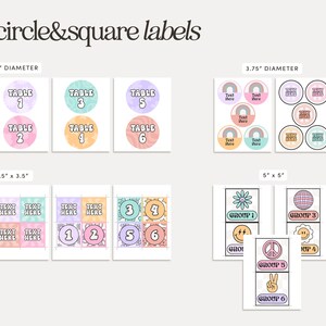 Classroom Labels Editable Templates, Pastel Groovy Classroom ...