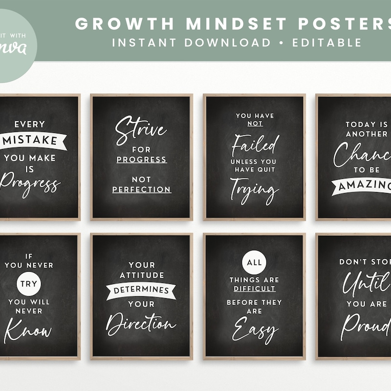 Growth Mindset Poster - Etsy