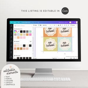 Classroom Calendar Display and Weather Station, Printable Bright Desert ...