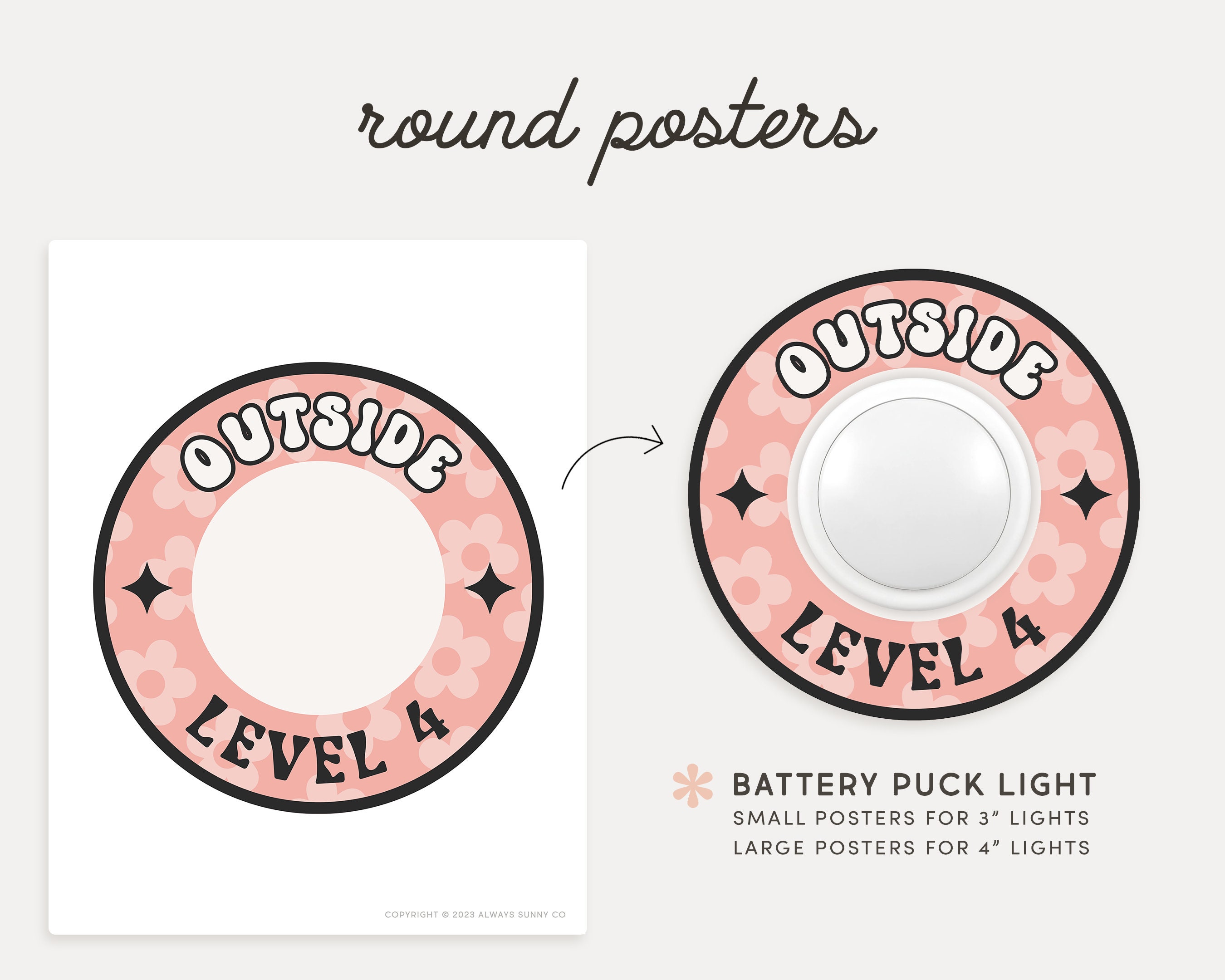 Voice Level Chart Classroom Printable Display, Editable in Canva, Retro ...