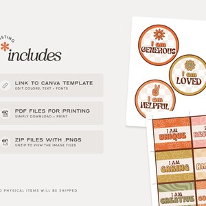 Classroom Affirmation Station Display, Retro Groovy Classroom Decor ...