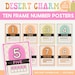 Number Ten Frames Classroom Editable Posters, Bright Desert Counting ...
