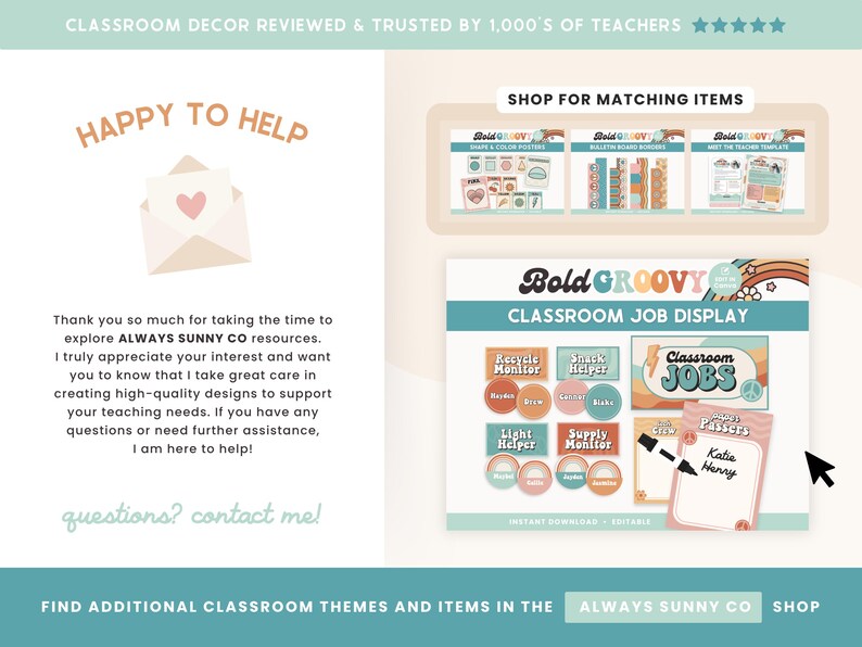 Classroom Binder Covers and Spines, Editable Groovy Retro Teacher ...