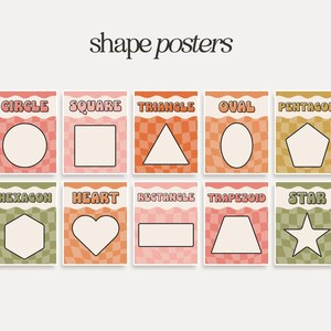Classroom Shapes and Colors Printable Display, Editable in Canva ...