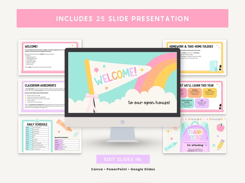 Back to School Open House Bundle | Editable Meet the Teacher Station ...