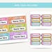Editable Desk Name Tags for Students | Bright Printable Name Plates for ...