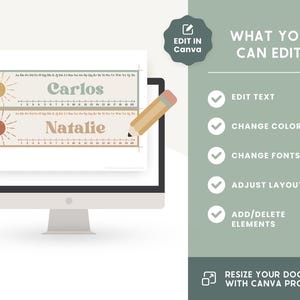 Student Desk Name Labels, Editable Classroom Printables, Student Name ...