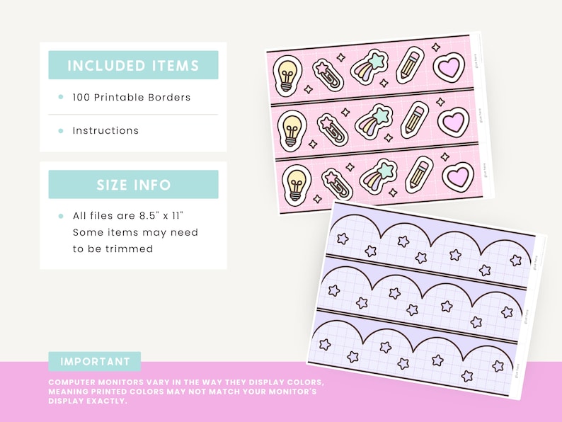 Classroom Bulletin Board Borders, Editable Canva Templates, Pastel ...