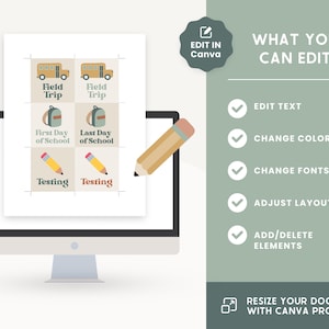 Classroom Calendar Display and Weather Station, Printable Modern Boho ...