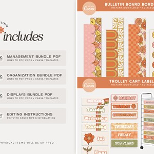 Editable Classroom Retro Sunshine Complete Collection - Etsy