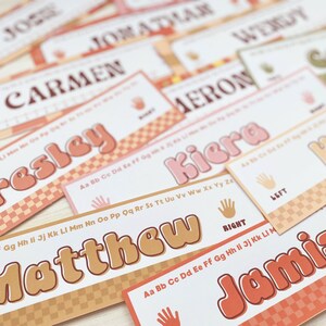 Student Desk Name Labels, Editable Classroom Printables, Student Name ...