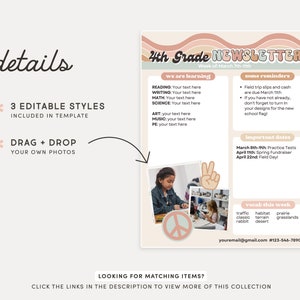 Classroom Newsletter Editable Templates, Back to School, Boho Classroom ...