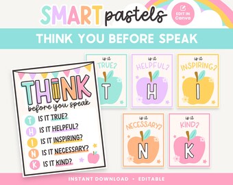 Alphabet Classroom Editable Posters, ASL Letter Templates, Cute Rainbow ...