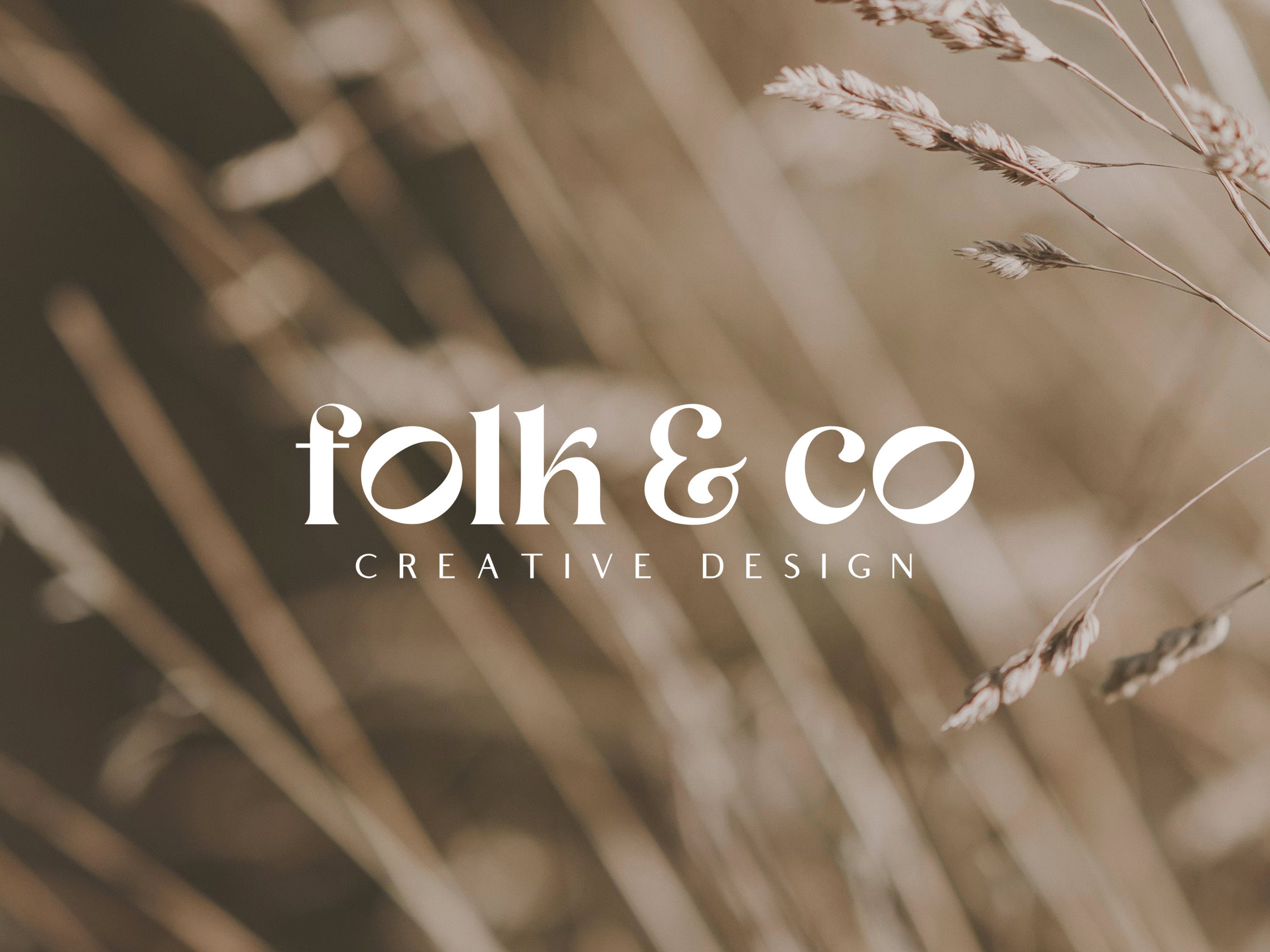 Editable Logo Designs DIY Modern Boho Logo Elegant Logo - Etsy UK