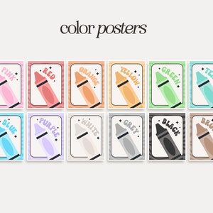 Classroom Shapes and Colors Printable Display, Editable in Canva ...