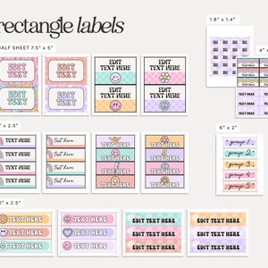 Classroom Labels Editable Templates, Pastel Groovy Classroom ...