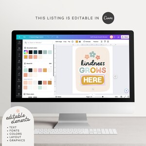 Growth Mindset Classroom Printable Posters, Editable Positive Cute ...