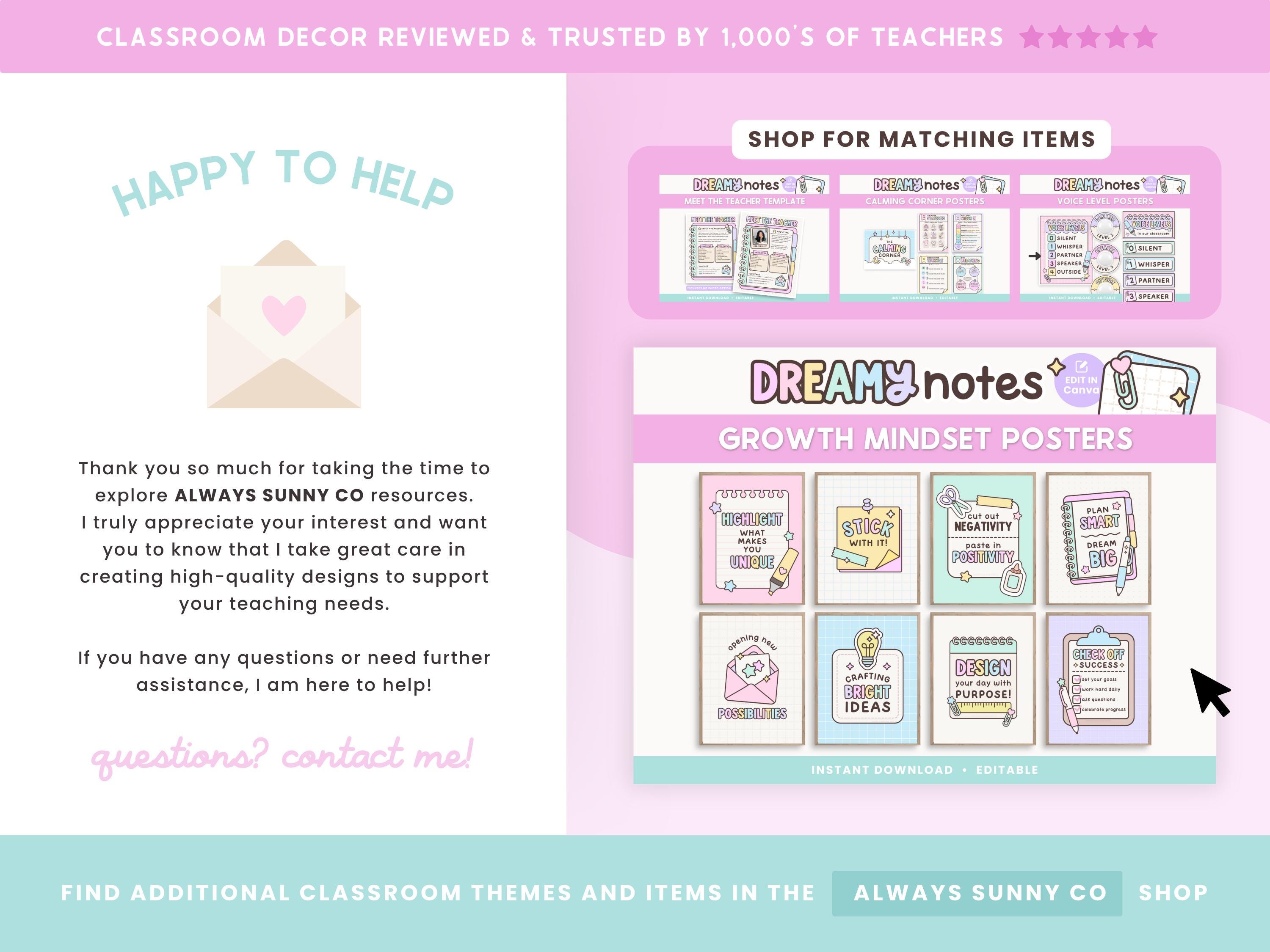 Editable Shape Posters for Classroom | Dreamy Notes Pastel Math Posters ...