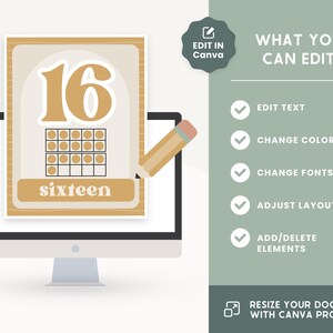 Number Ten Frames Classroom Editable Posters, Modern Boho Counting ...