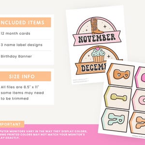 Classroom Birthday Printable Display, Editable in Canva, Bright Desert ...