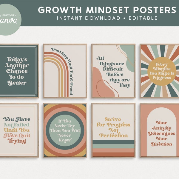 Growth Mindset Poster - Etsy
