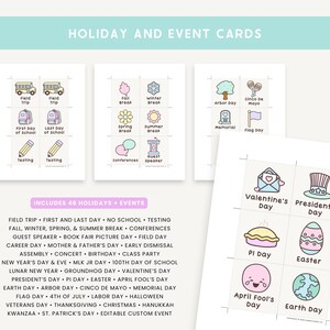 Classroom Calendar Display and Weather Station, Printable Cute Pastel ...