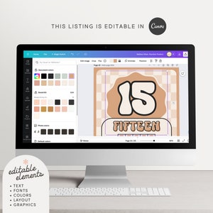 Number Ten Frames Classroom Editable Posters, Pastel Retro Counting ...