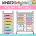 Classroom Rolling Trolley Cart Labels, Editable Teacher Drawer Filing ...