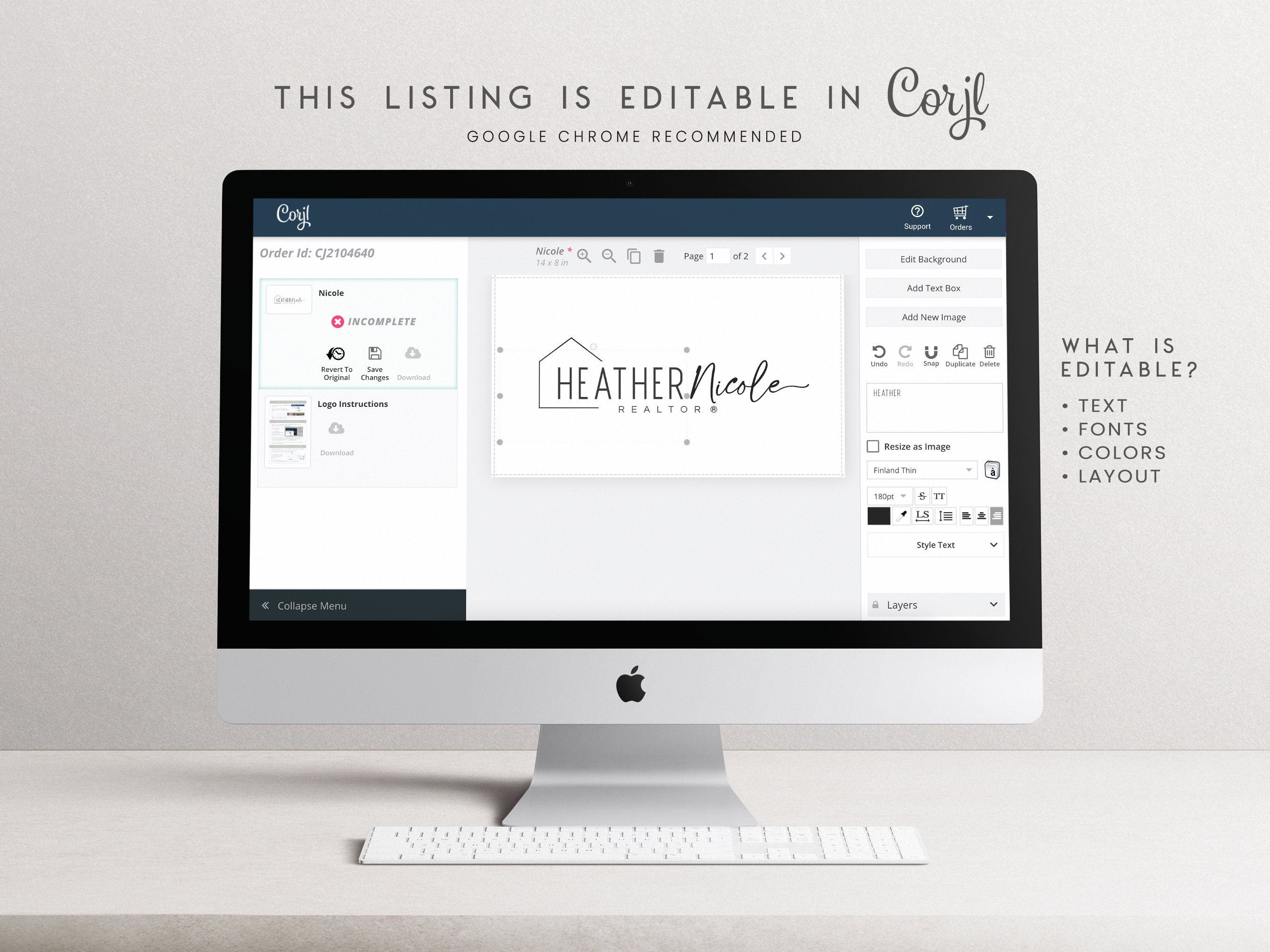 Editable Logo Designs, DIY House Logo, Circle Realtor Logo, Round Real ...
