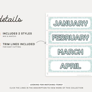 Classroom Flip Calendar Display, Pastel Rainbow Classroom Decor ...