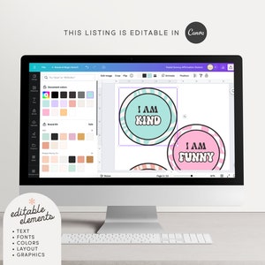 Classroom Affirmation Station Display, Groovy Bright Classroom Decor ...