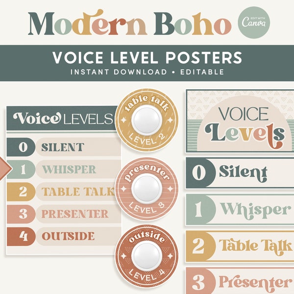 Classroom Voice Level Chart - Etsy