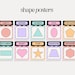 Classroom Shapes and Colors Printable Display, Editable in Canva ...