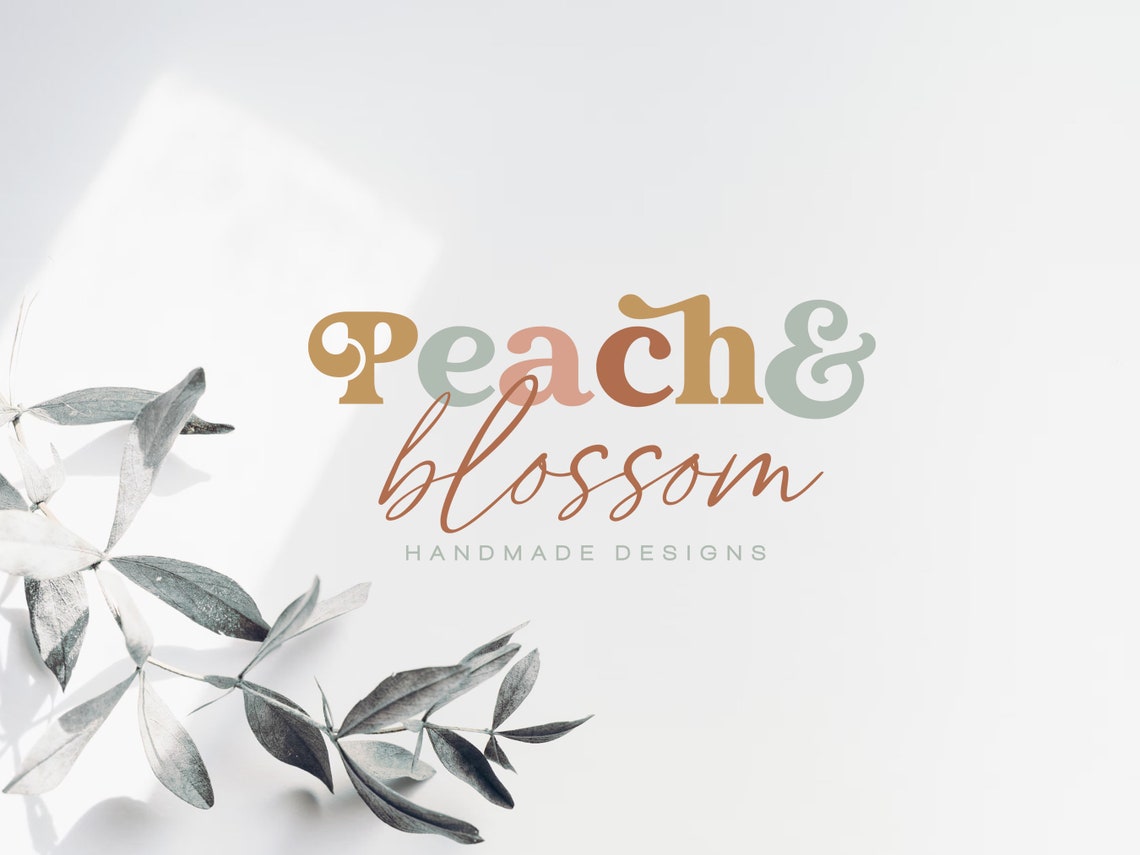 Editable Logo Design DIY Modern Boho Logo Elegant Logo - Etsy