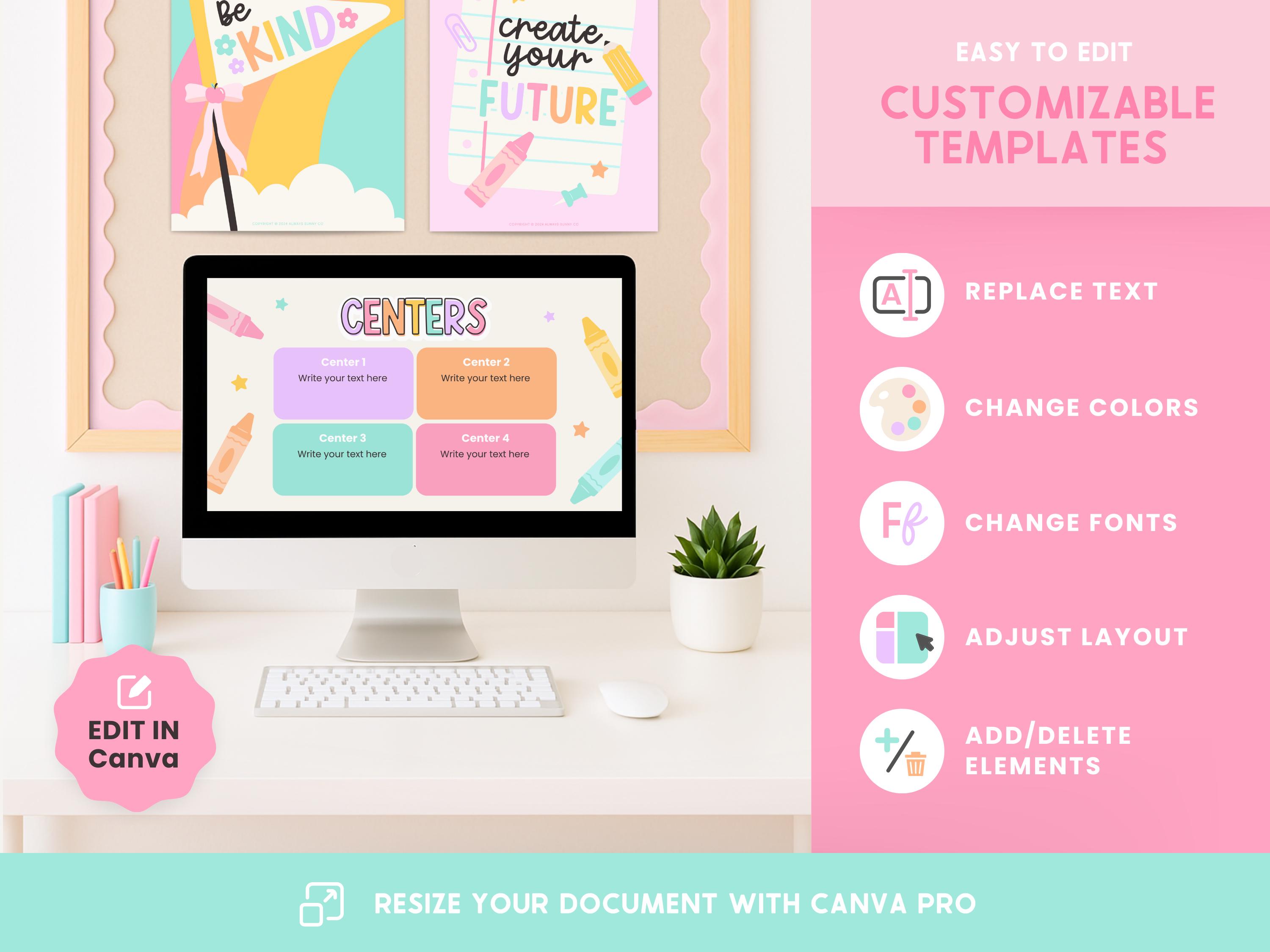 Editable Classroom Smart Pastels Complete Collection Printable Bundle ...