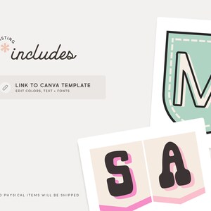 Classroom Bulletin Board Letters, Editable in Canva, Bright Desert ...