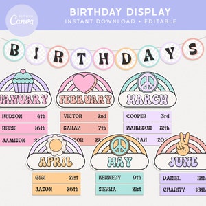 Editable Retro Classroom Decor, Pastel Groovy Printable Teacher Bundle ...