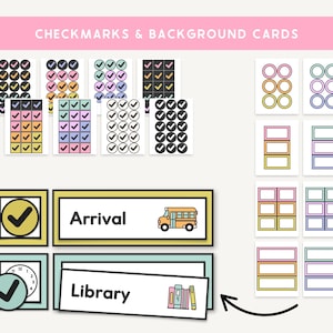 Editable Visual Schedule Cards | Colorful Classroom Timetable Display ...