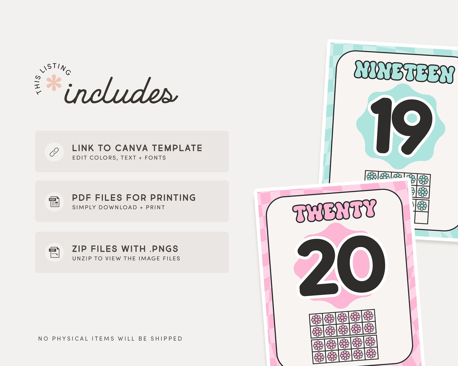 Number Ten Frames Classroom Editable Posters, Pastel Groovy Counting ...