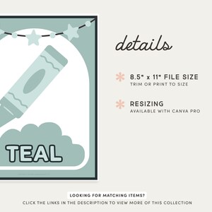 Classroom Shapes and Colors Printable Display, Editable in Canva ...