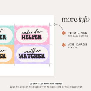 Classroom Job Display, Editable Canva Templates, Groovy Pastel ...