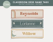 Student Desk Name Labels Editable Classroom Printables - Etsy