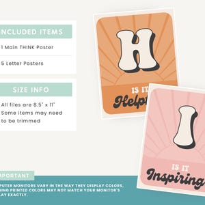 Think Before You Speak Editable Classroom Posters, Printable Canva ...