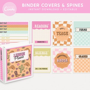 Editable Classroom Organization Bright Desert Bundle, Printable Canva ...