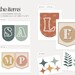 Classroom Bulletin Board Letters, Editable in Canva, Boho Modern ...
