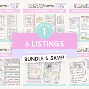 Editable Classroom Management Printable Bundle, Soft Pastels Growth ...