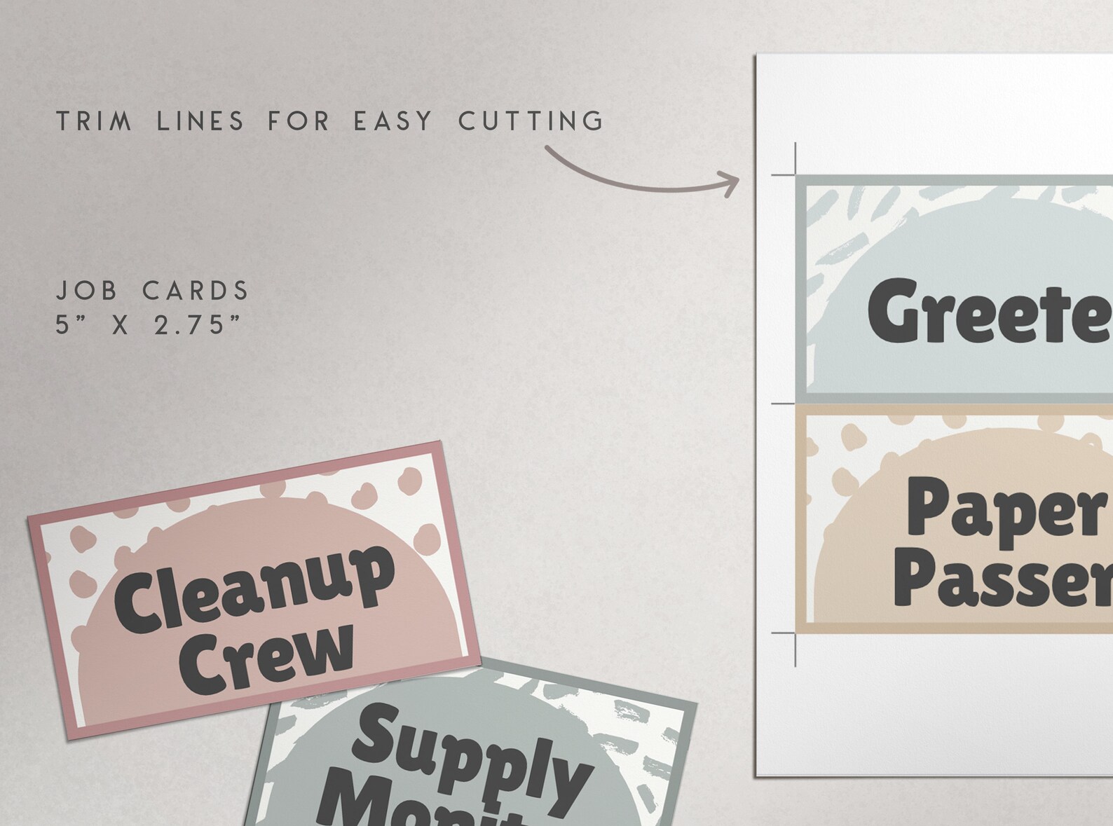 Editable Classroom Job Display Modern Cute Classroom Decor - Etsy