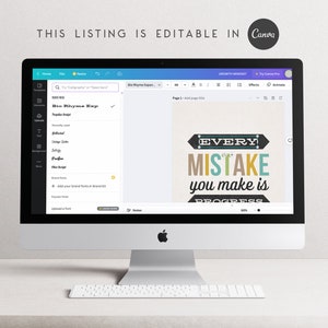 Editable Growth Mindset Classroom Printable Posters, Canva Classroom ...